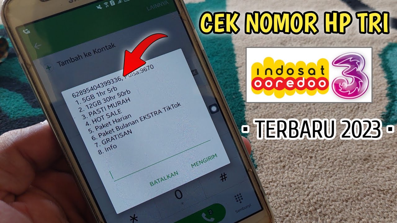 Cara cek nomor tri 2023 ( cara cek nomor kartu tri kita sendiri terbaru ...
