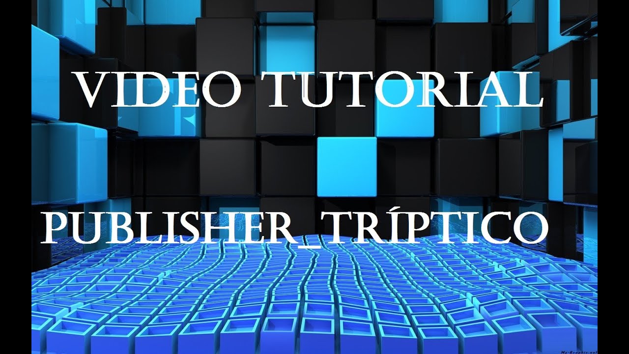27. TUTORIAL PUBLISHER / Tríptico - YouTube