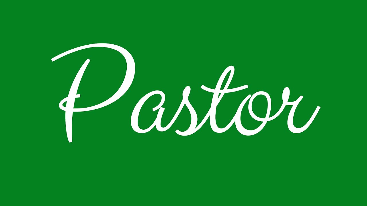Learn how to Sign the Name Pastor Stylishly in Cursive Writing - YouTube