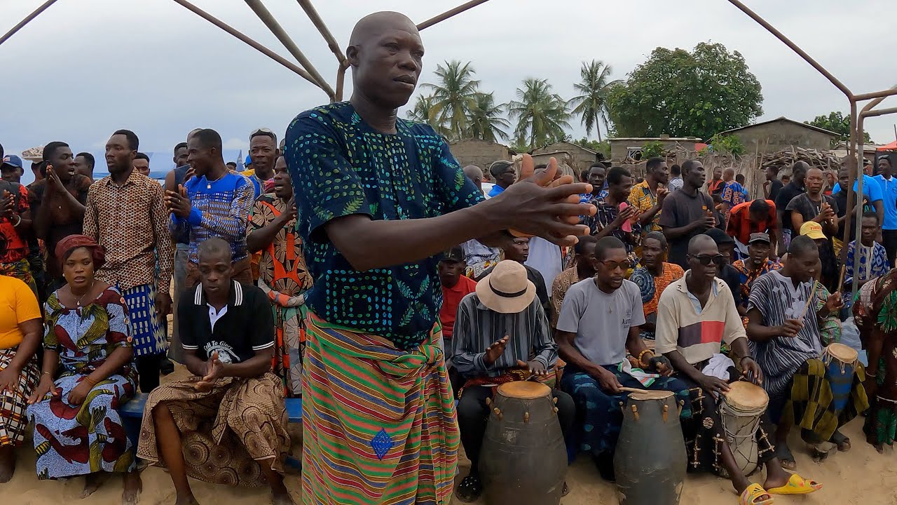 Agbadza Dance - Music and Dance peformance by Volta Region 🇬🇭 men and ...