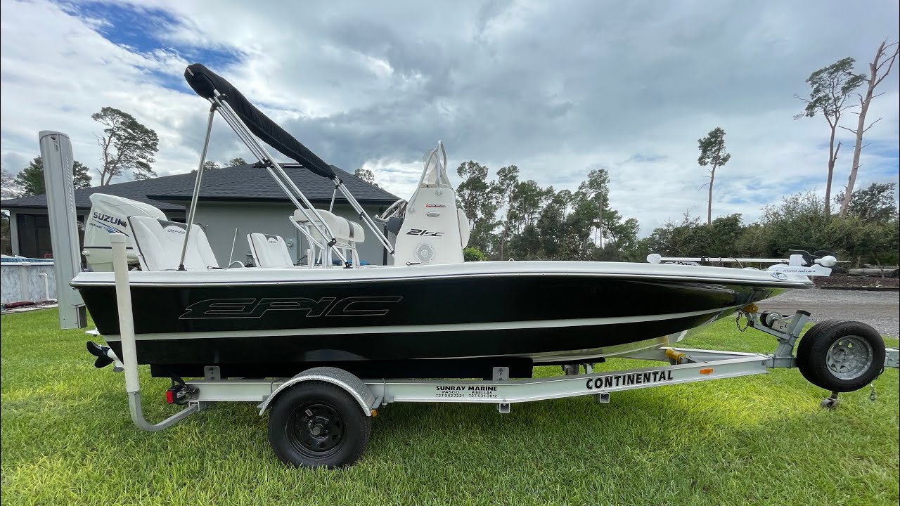 2017 Epic 21SC w/ 140hp Suzuki (110hrs), Deltona FL - YouTube