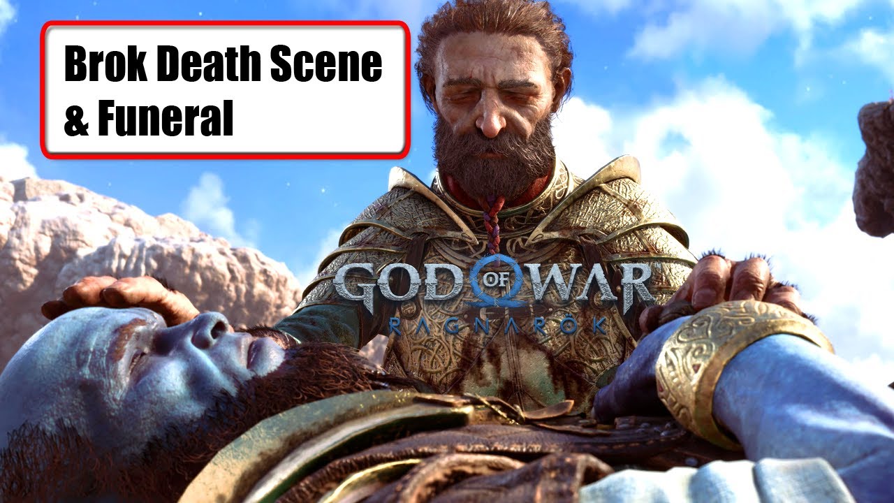God of War Ragnarök | Brok Death Scene & Funeral (Secret Ending) - YouTube