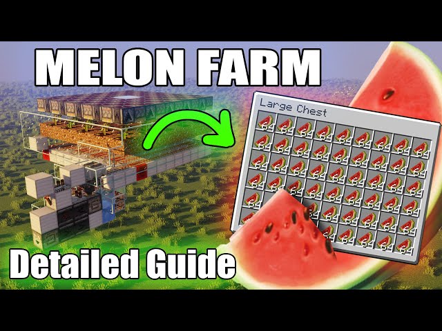 Minecraft Wassermelonenfarm