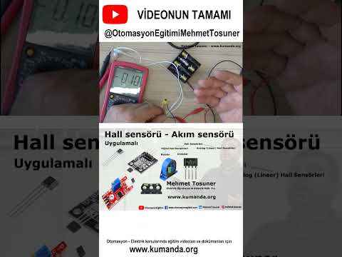 Hall sensörü   Akım sensörü  @OtomasyonEğitimiMehmetTosuner