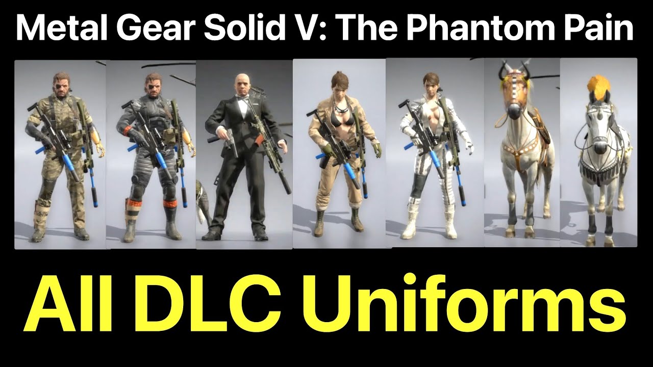 All 7 DLC Uniforms in MGSV: Phantom Pain (Metal Gear Solid V: The ...