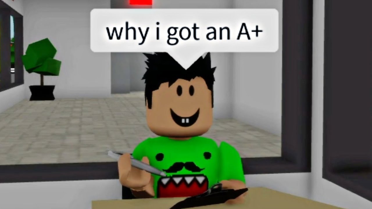 When you're the smartest in class (meme) ROBLOX - YouTube