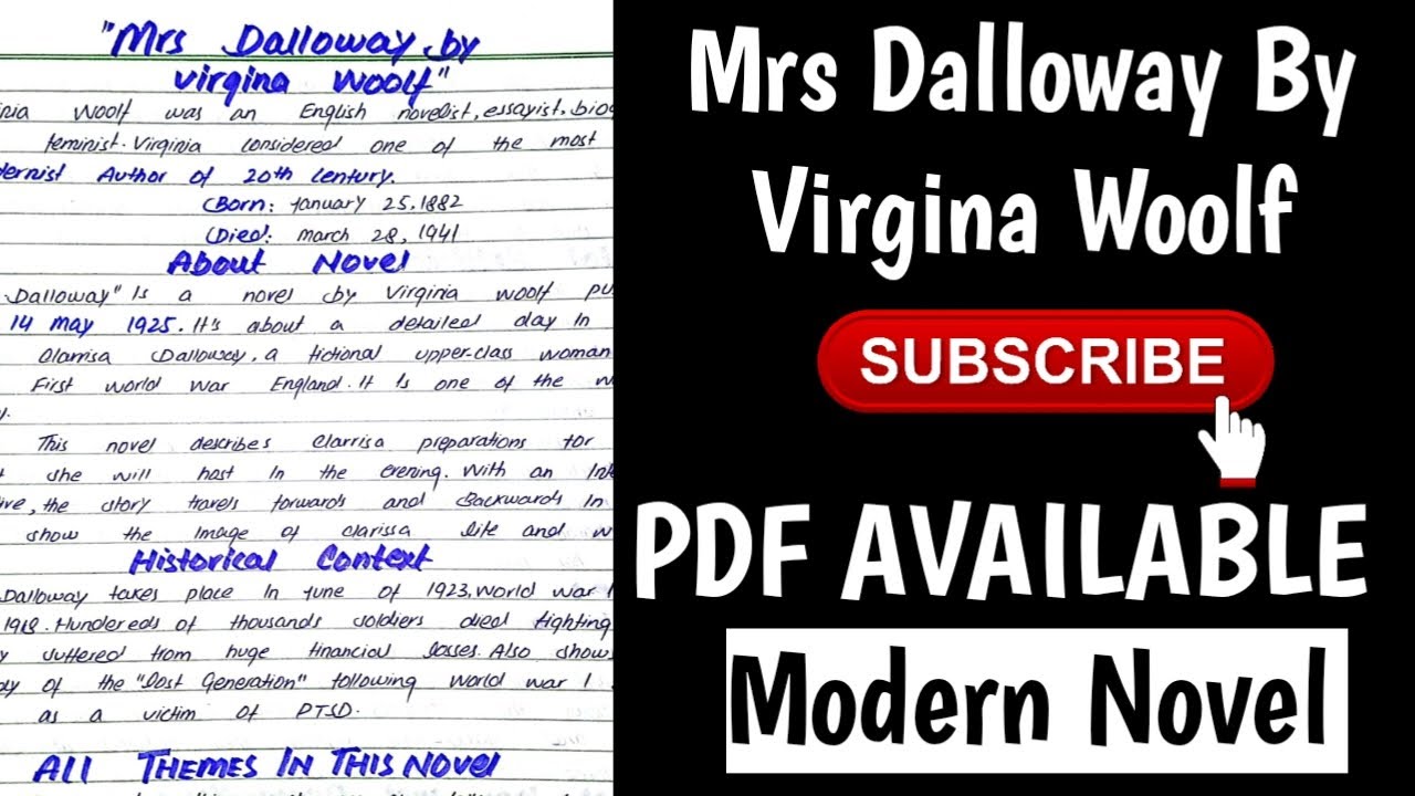 Themes in Mrs dalloway by virginia woolf - YouTube