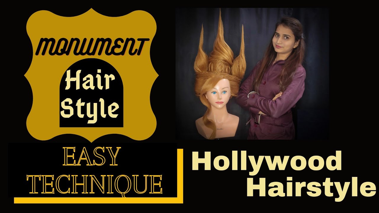 How to do Hollywood hairstyle with tutorial Monument Hair style/Shape ...