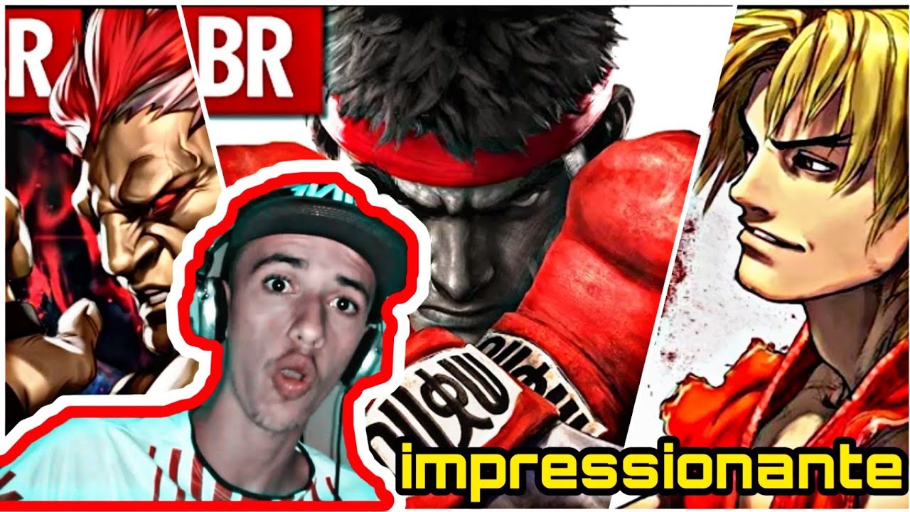 REACT!!! RAP DO AKUMA | RAP DO KEN | RAP DO RYU (Player Tauz) - YouTube