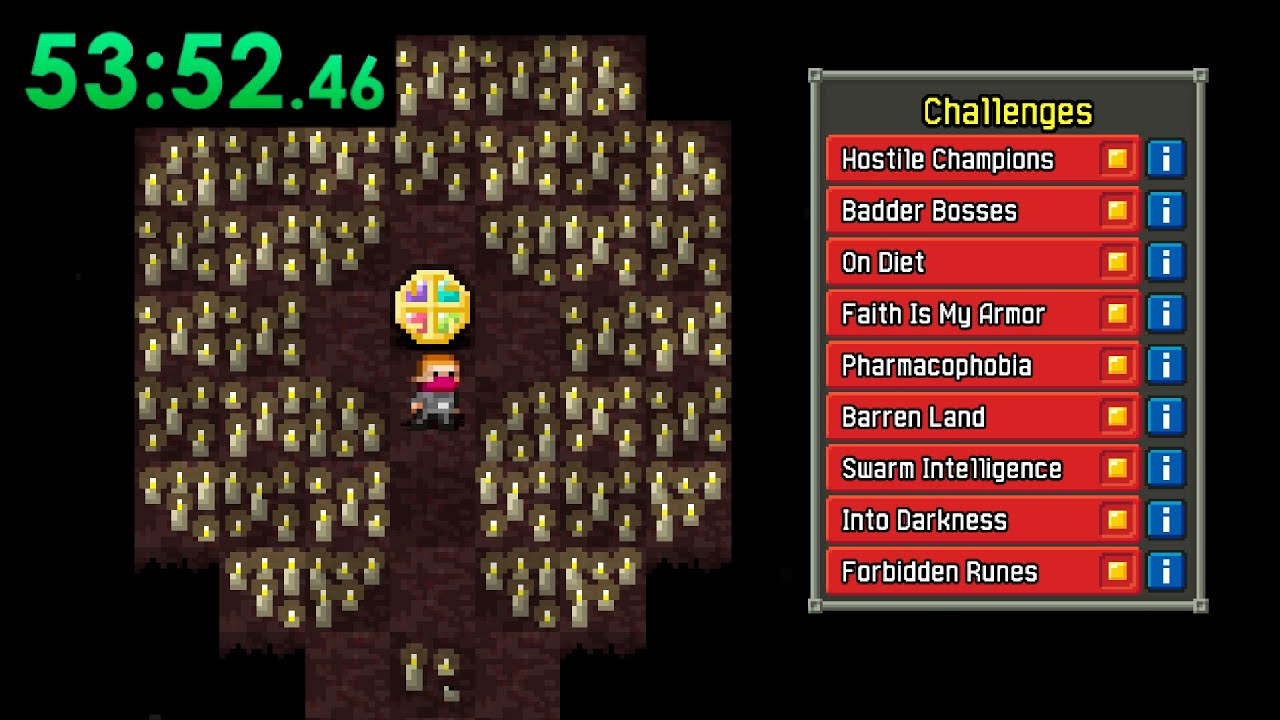 Shattered pixel dungeon - 9 Challenges Speedrun with Rogue in 53m 52s ...