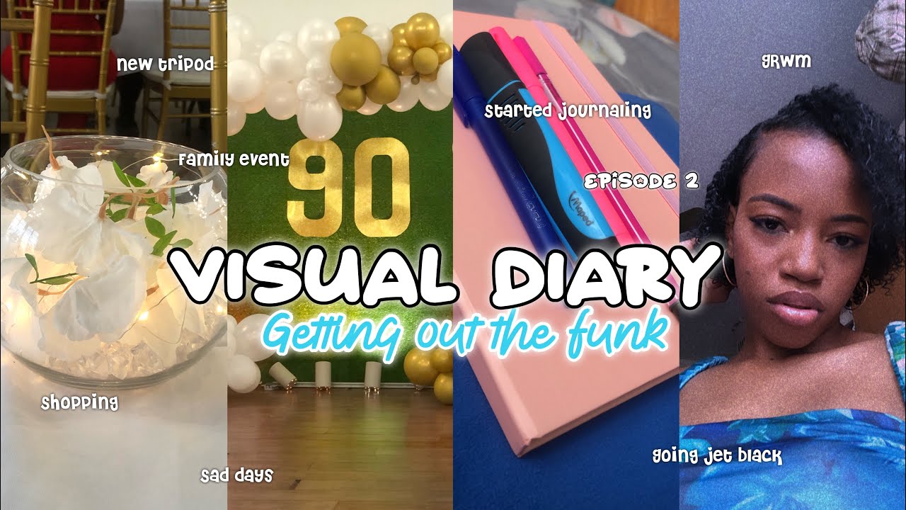 visual diary ep 2 : getting out the funk | family event, dying hair jet ...