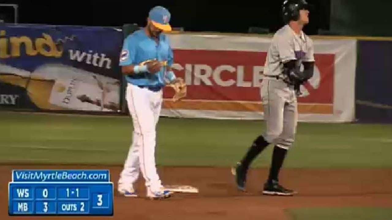 Blake Rutherford with an RBI double - YouTube