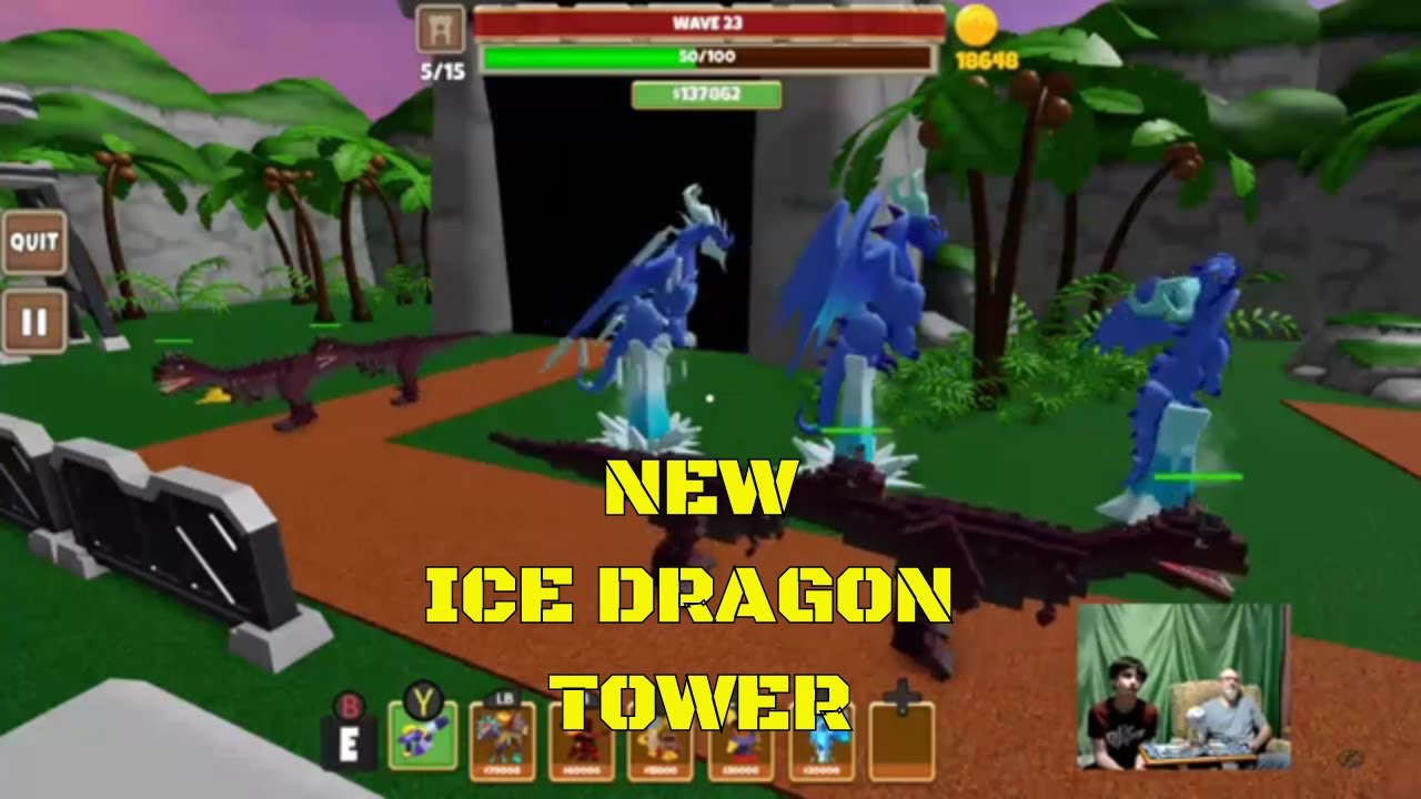 ROBLOX - WORLD DEFENDERS New ICE DRAGON TOWER after 20 wins in pvp ...