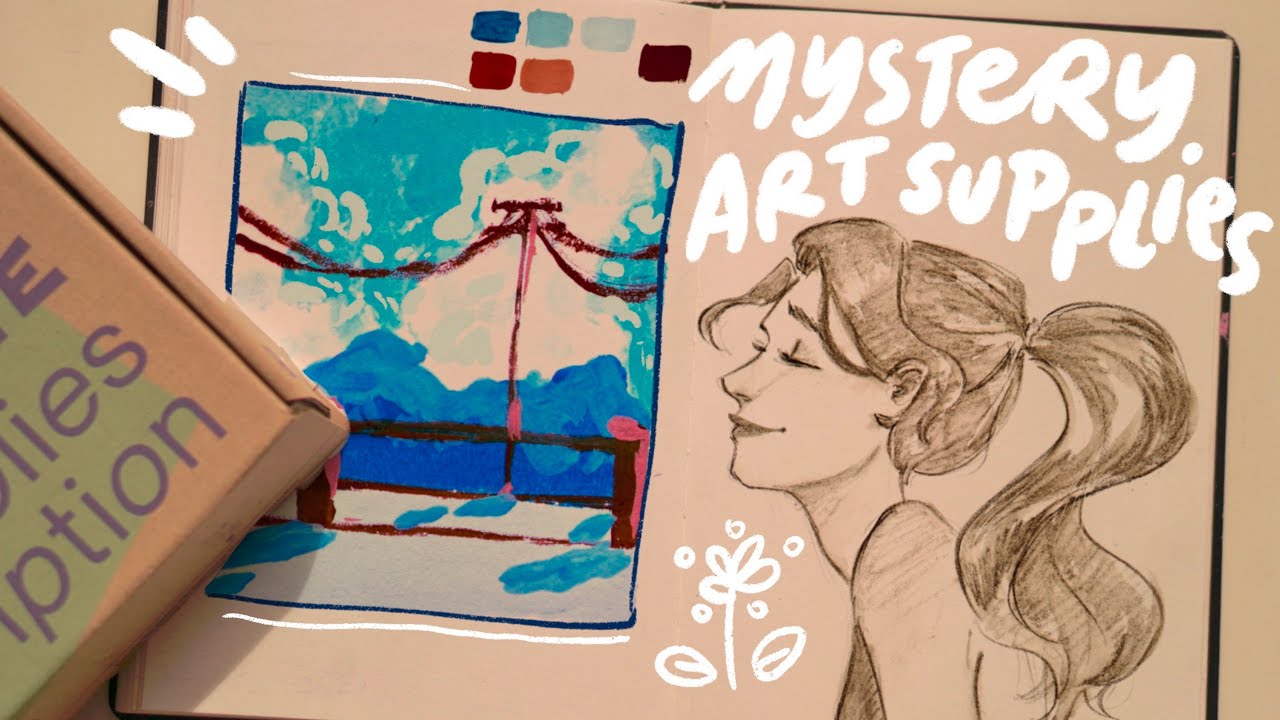 SKETCHBOOK SESSION ☕️ chatty draw with me + new art supplies! ft. Upcrate - YouTube