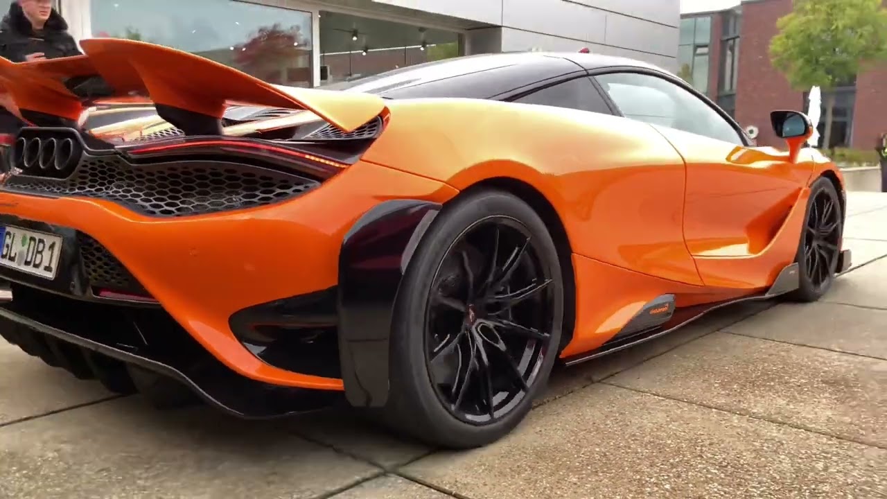 Orange McLaren 765 LT Start-Up - YouTube