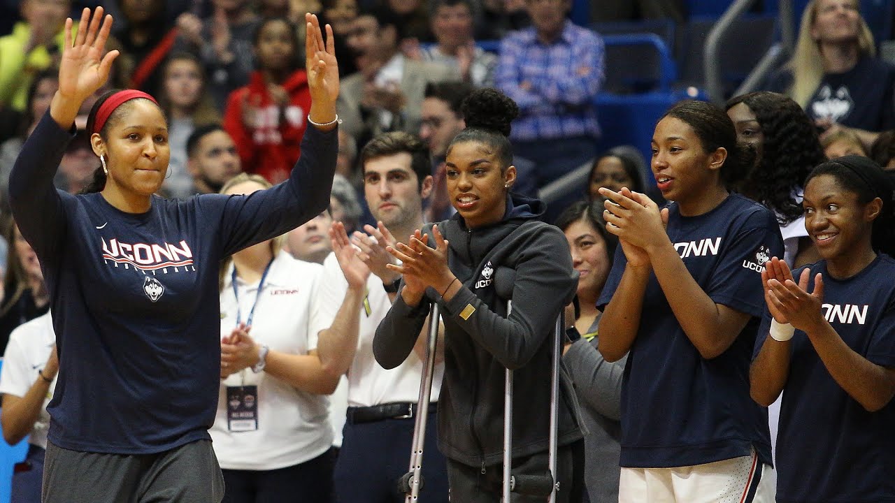 UConn Women's Basketball Halftime (Team USA) - Maya Moore and Renee ...