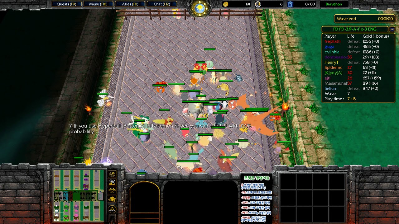 WarCraft 3 Pokemon Defense #1 - YouTube