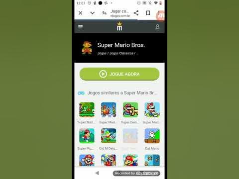 ensinei a como jogar super Mario no celular - YouTube