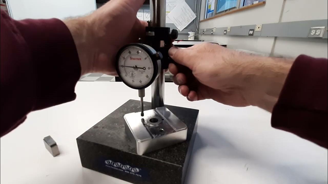 Drop indicator with gage blocks - YouTube