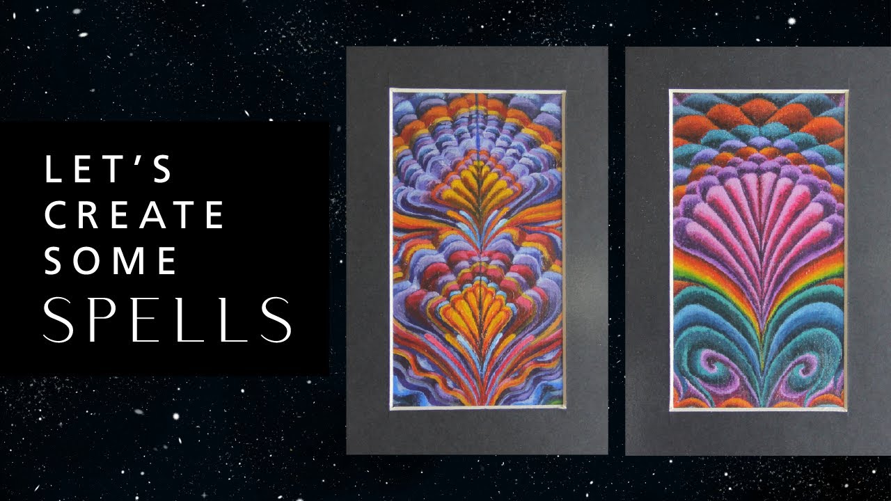 A Spell for Growth & A Spell for Beauty - Acrylic on Canvas Paper ...