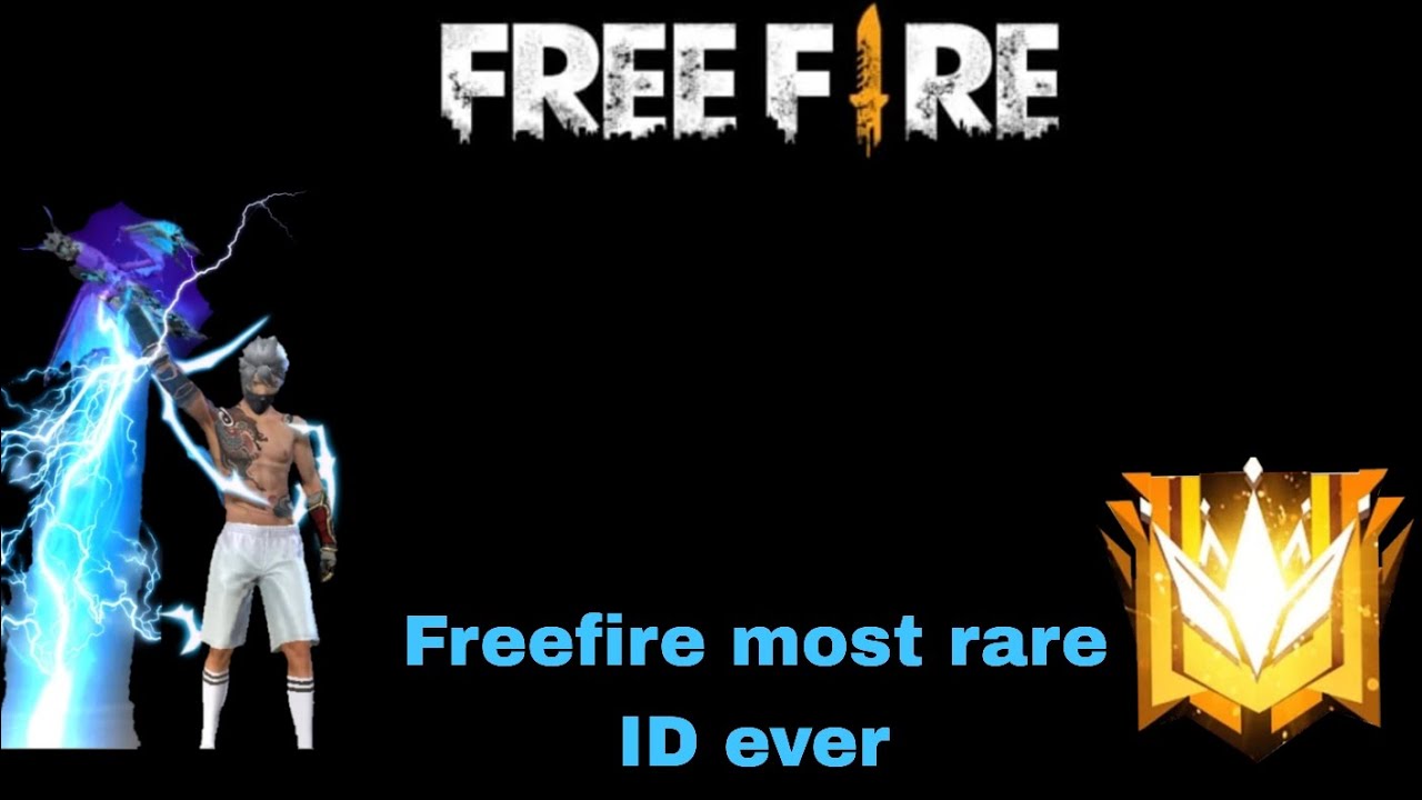 FREE FIRE MOST RARE ID EVER - YouTube
