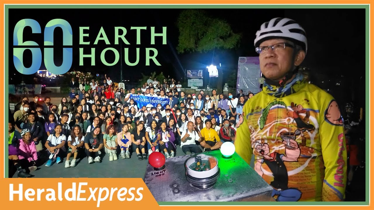Baguio City participates in Earth Hour | Baguio Herald Express - YouTube