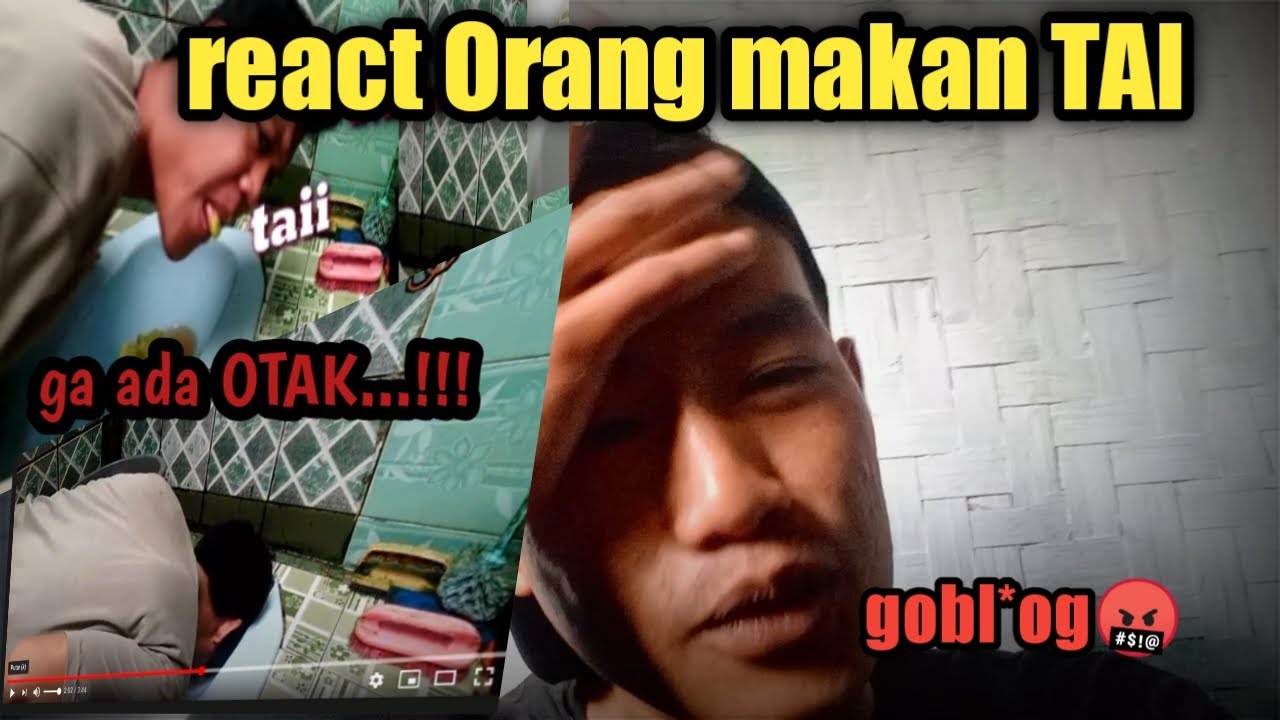 makan tai sendiri || youtuber g*blok - YouTube