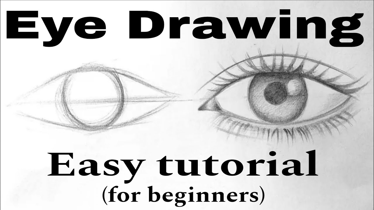 Realistic Eye Drawing(for beginners)।। Easy Tutorial ...