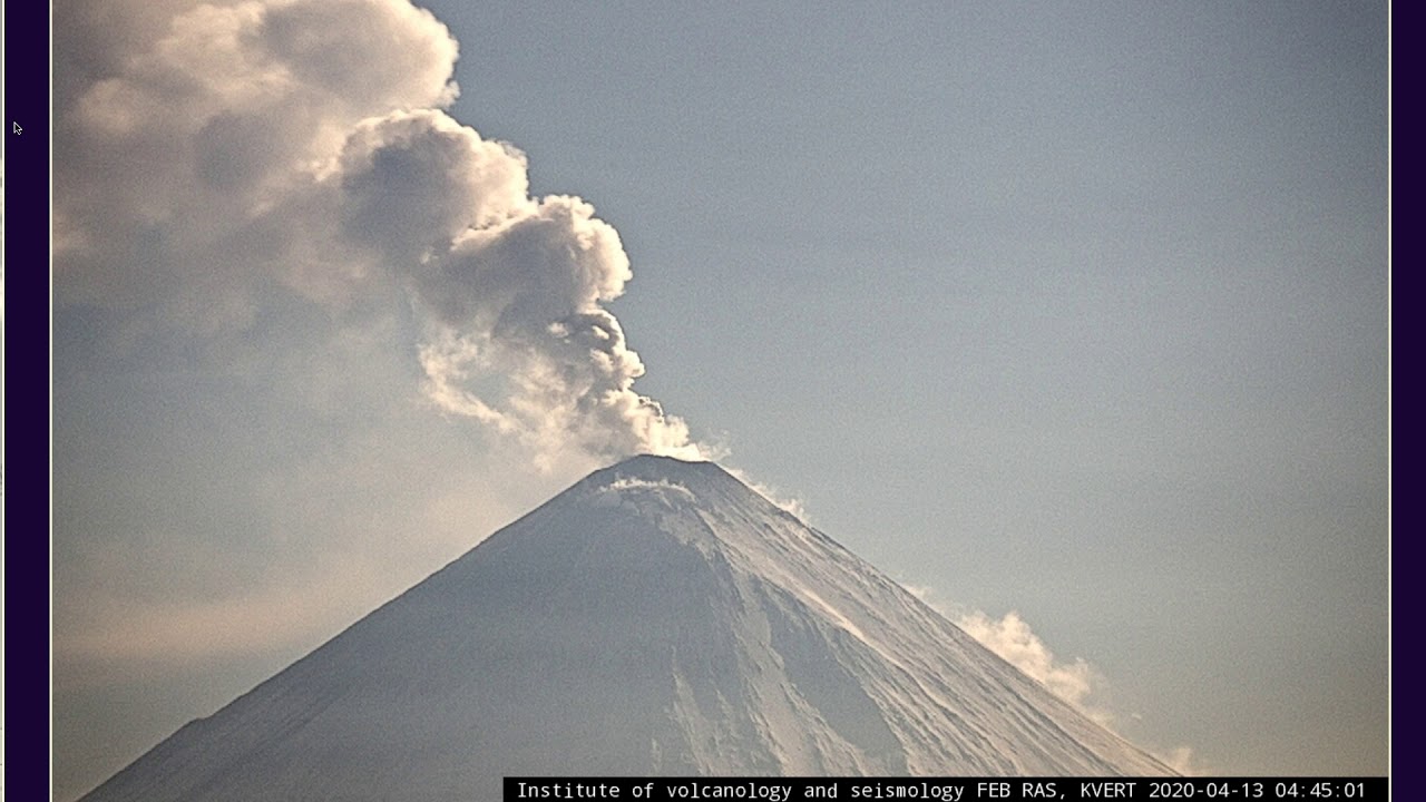 April 13/14, 2020, ~ Klyuchevskoy Volcano, Russia ~ Klyuchi Village ...