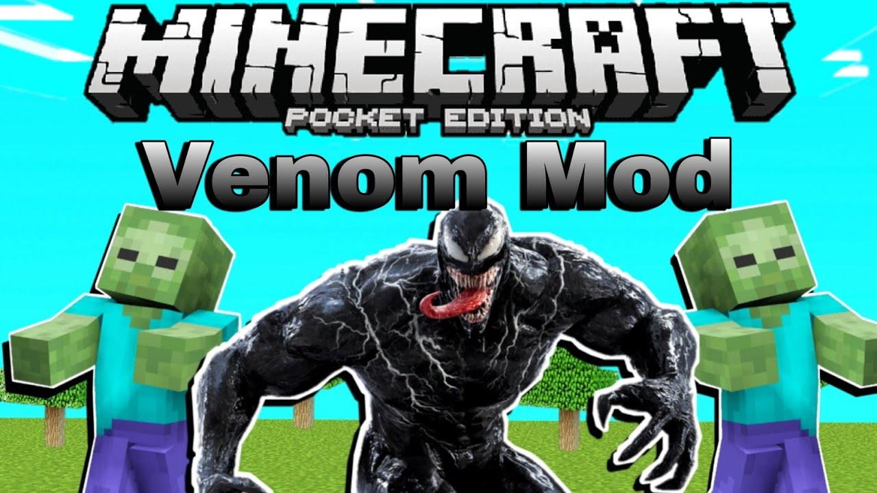 Venom Mod For Minecraft PE! (symbiote) - YouTube