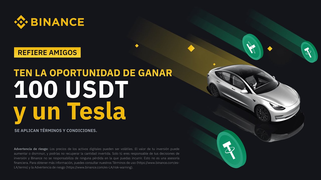 100 USDT GRATIS CON EVENTO TESLA BINANCE!!! - YouTube
