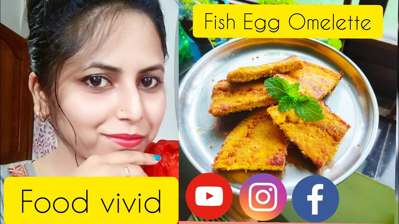 How to make Fish Egg Omelette || Omelette with fish eggs recipe || Fish ...
