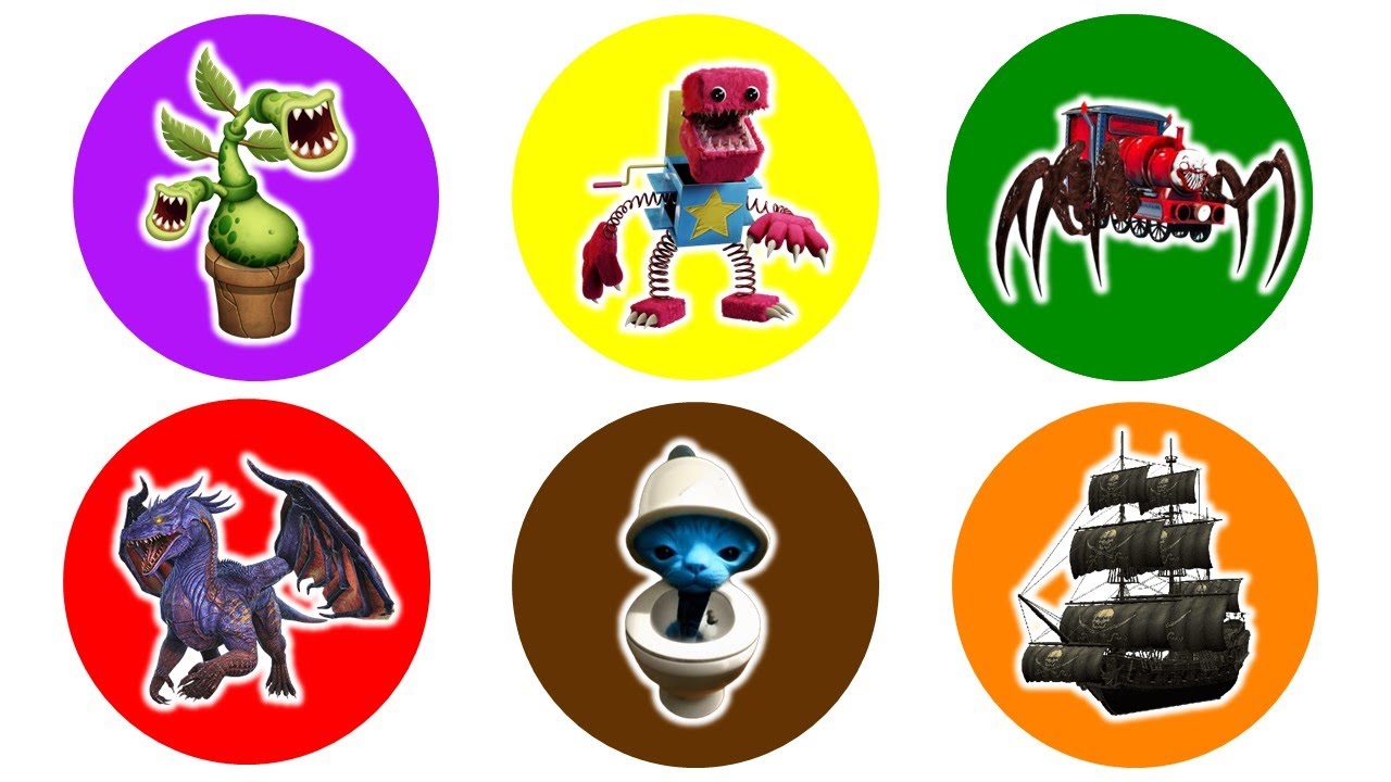 Spin Wheel, Potbelly, Boxy Boo, Choo Choo Charles, Monster Naga ...