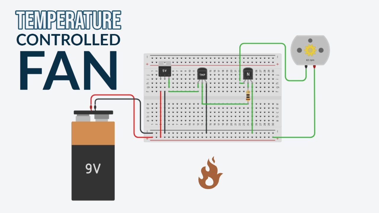 Temperature Controlled Fan Electronics Tamil Tutorial 8 Inspa Robotics Youtube