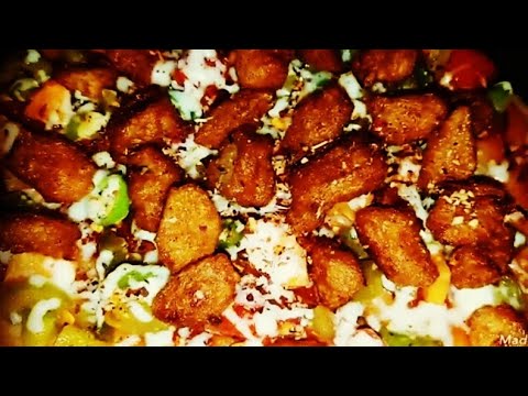 Soya Chunks Pizza Recipe / without yeast and microwove /Soya Chunks ...
