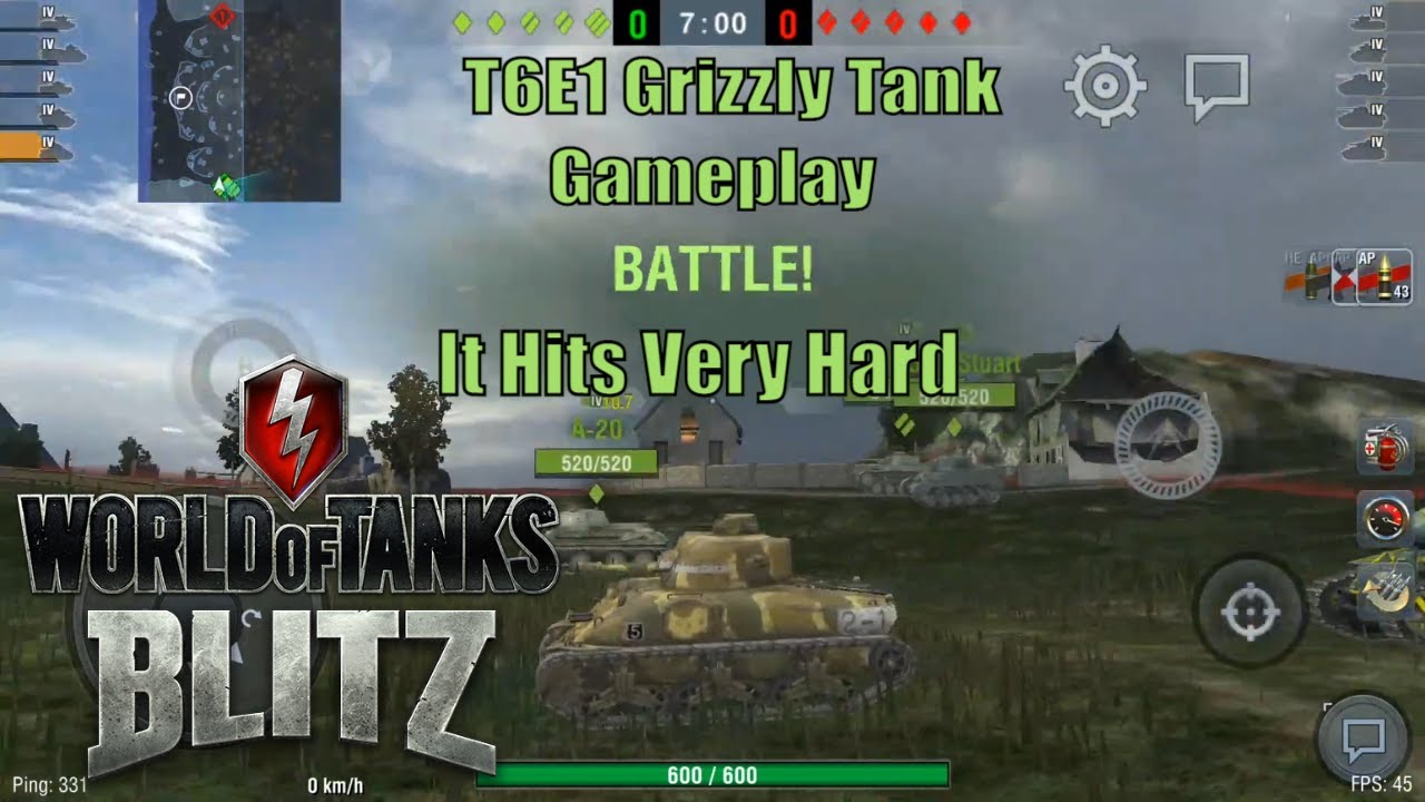 World of Tanks Blitz - T6E1 Grizzly Gameplay | WoT Blitz | WoT - YouTube