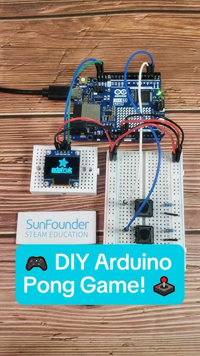 Diy Arduino Pong Game #arduino #diy #oled #ponggame #button #stem # ...