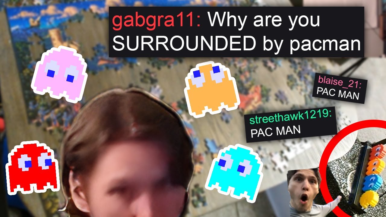 Jerma is SURROUNDED by PAC-MAN - YouTube