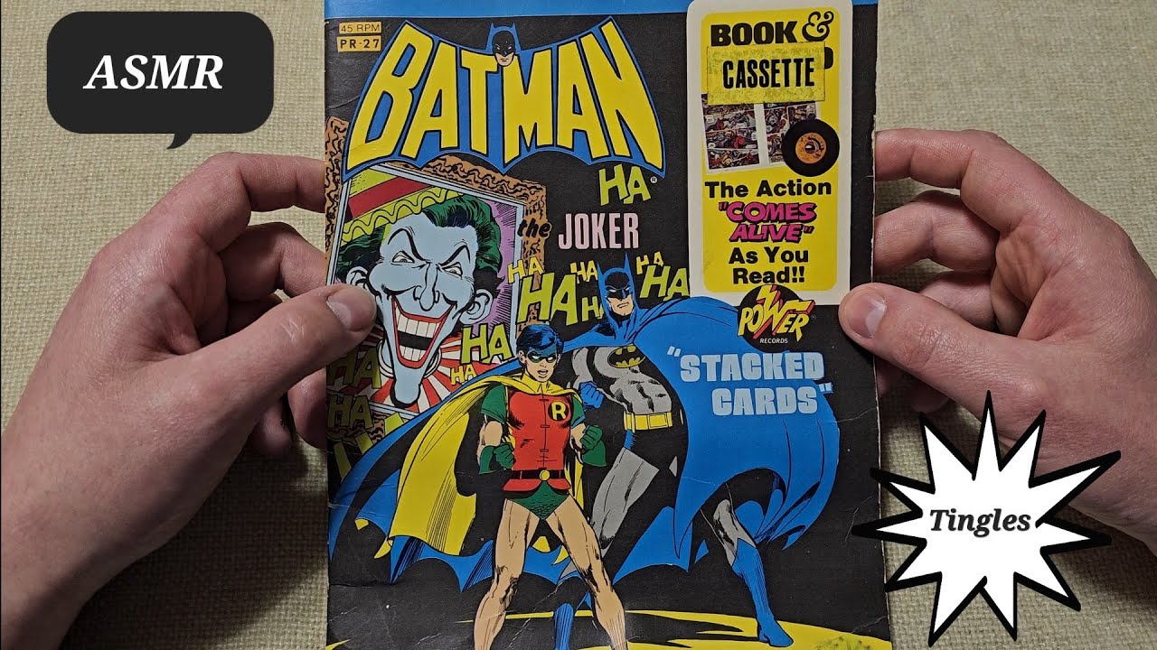 ASMR: Relaxing Sounds As I Flip Through A Retro Batman Comic. Whispering, Tapping and Page ...