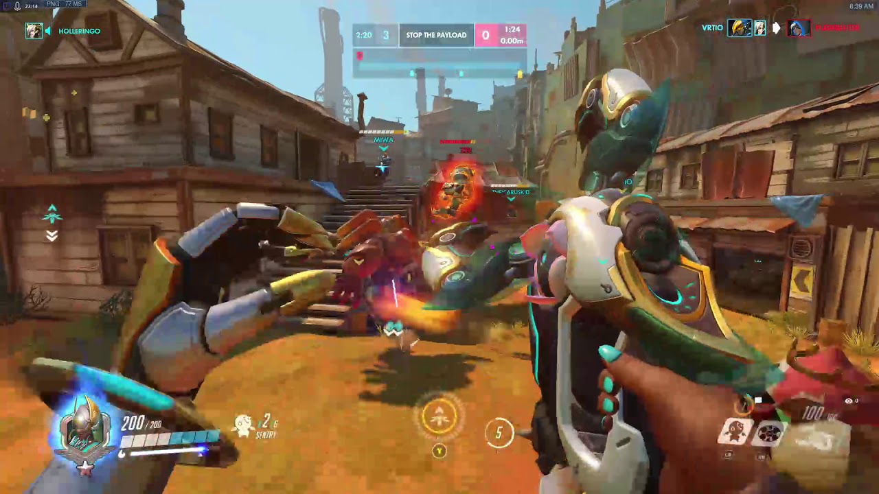 OW - OVERWATCH Season 8 CLAP 1080p60fps on 90fps Junkertown Defense ...