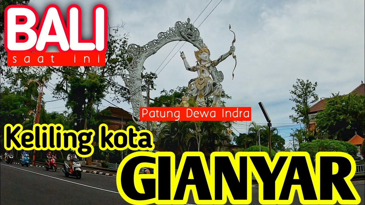gianyar bali update 2023, keliling kota gianyar - YouTube