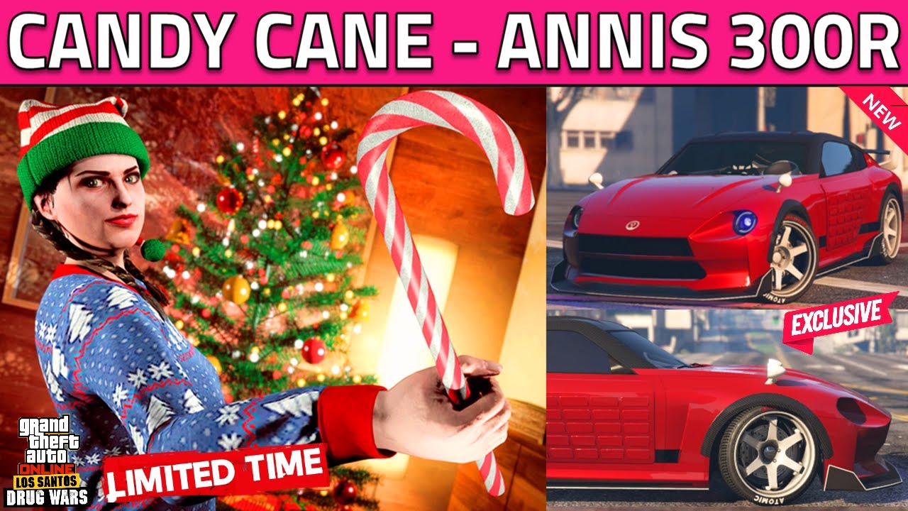 *LAST CHANCE* How To Get The Candy Cane Weapon & Annis 300R In GTA 5 ...
