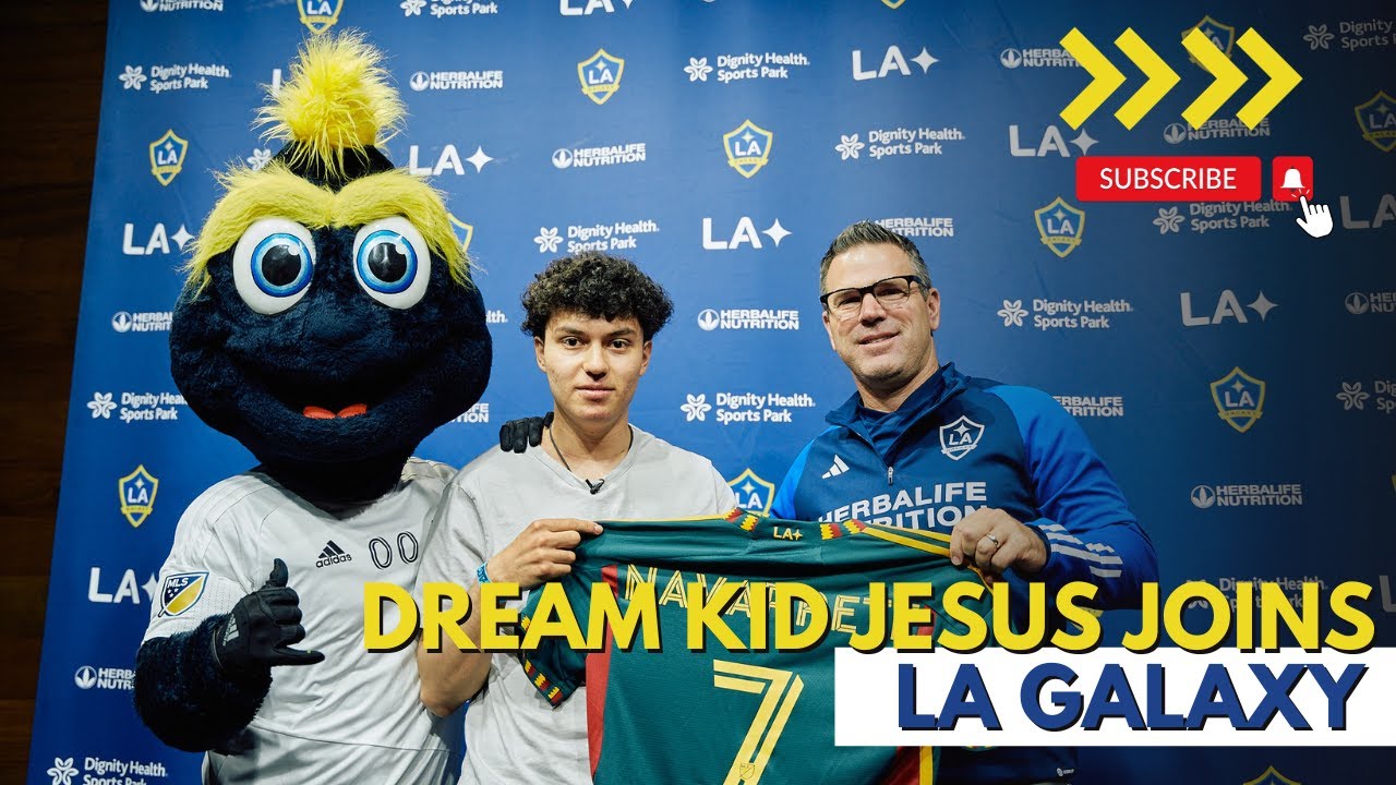 Dream Kid Jesus Signs One Day Contract with LA Galaxy - YouTube