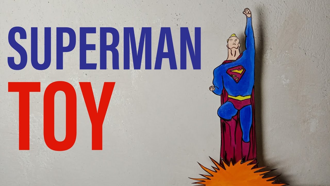 Superman toy, easy craft - YouTube