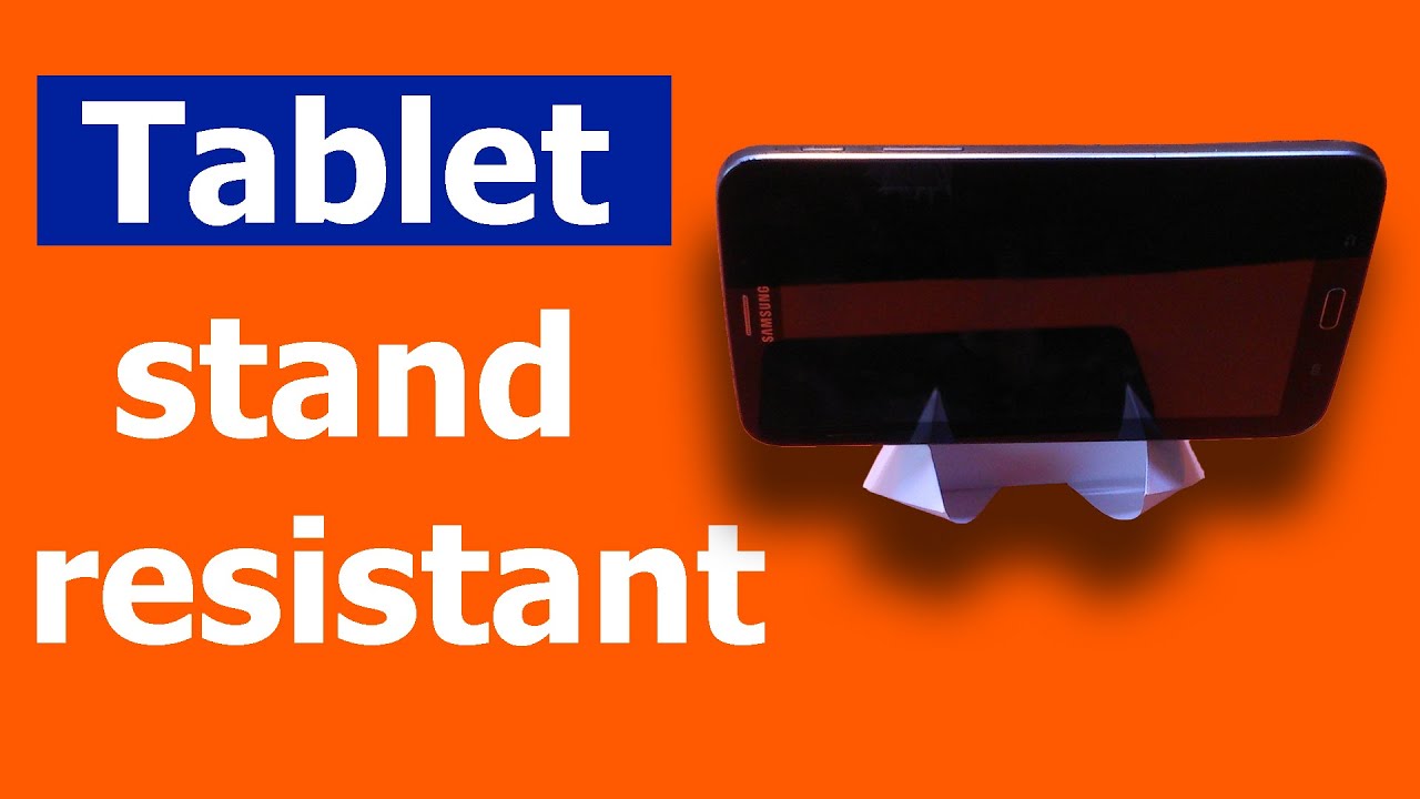how to make a resistant tablet stand so easy with paper | mobile stand ...