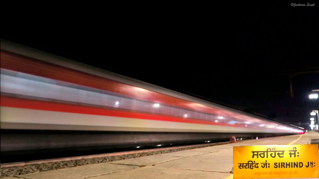 Premium Trains of North Plundering SIRHIND JN. @130 KMPH ft. Rajdhani ...
