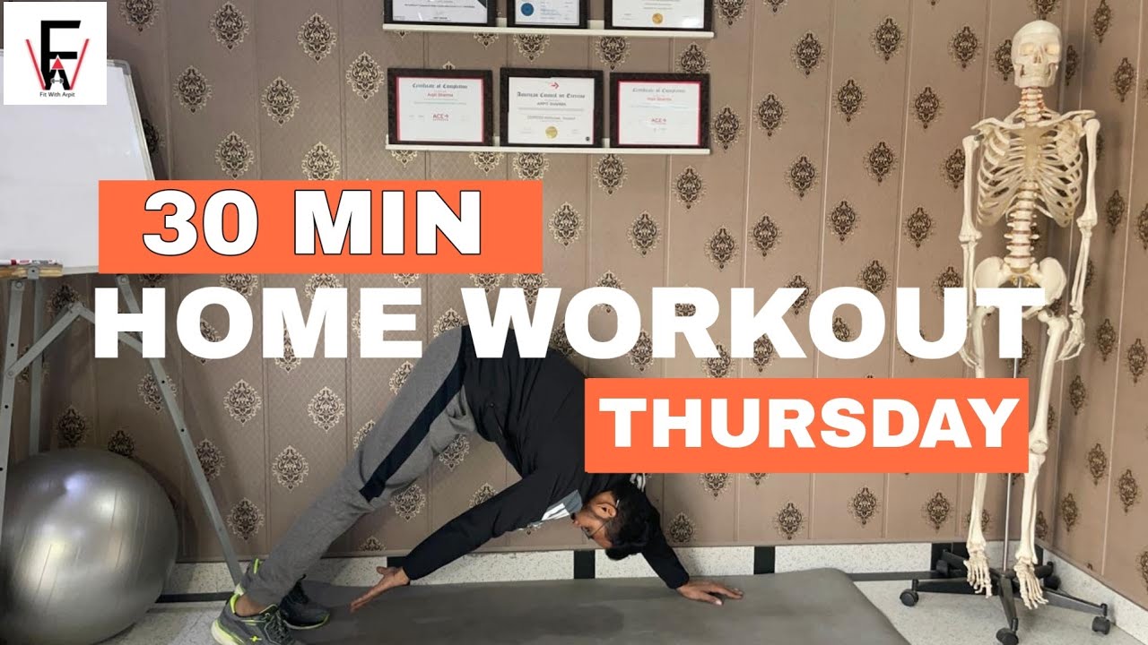 30 Min Home Workout | THURSDAY - YouTube