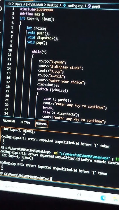 Using Stack In Cpp Programing Language | #shorts #cppprograming #apnacoding - YouTube