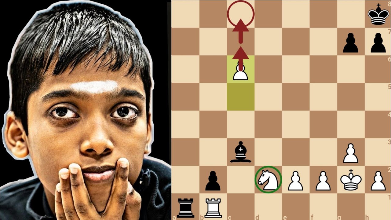 Pragg Exploiting Back Rank Weakness | Praggnanandhaa vs Tari | Chess24 ...