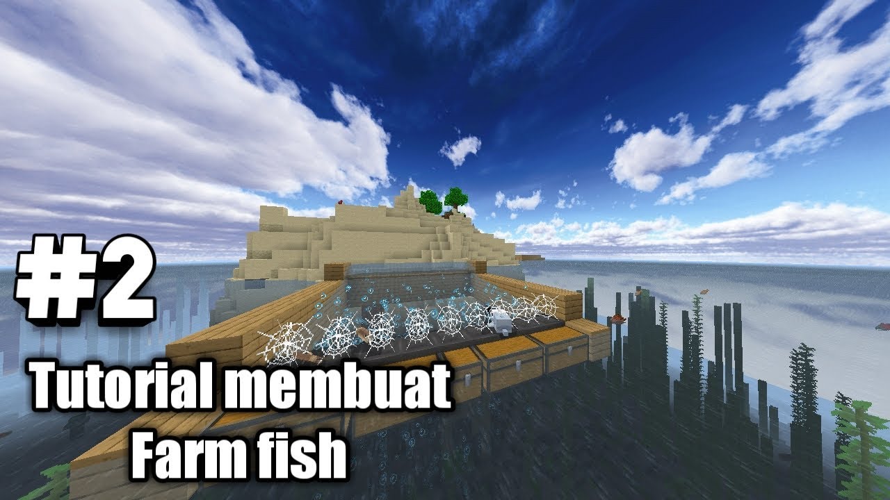 Tutorial membuat Farm fish di mcpe 2020 - YouTube